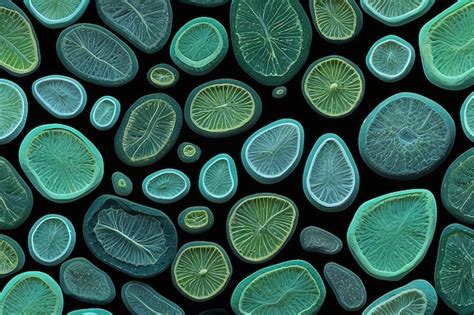 Plant Cells Viewed Via A Microscope Generative Ai Premium Ai Generated Image