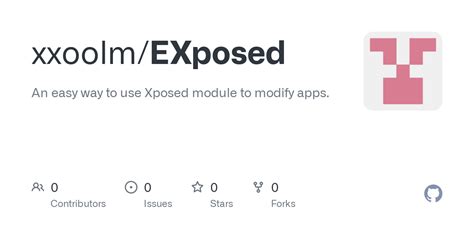 GitHub Xxoolm EXposed An Easy Way To Use Xposed Module To Modify Apps