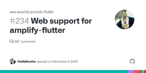 web support for amplify flutter · issue 234 · aws amplify amplify