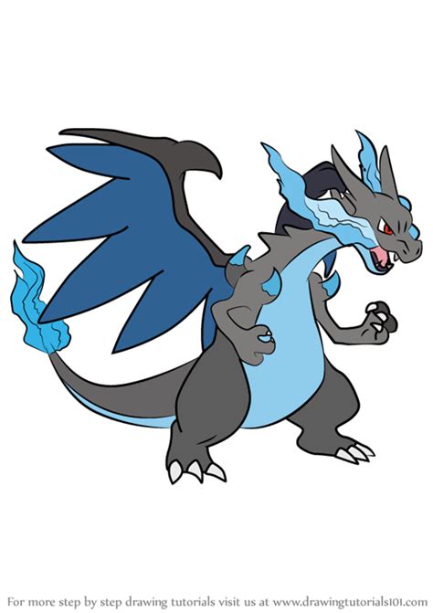 Mega Charizard X Drawing