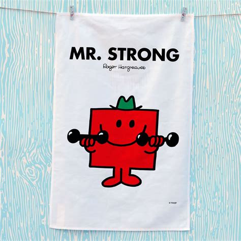 Mr Strong Tea Towel Bright T For Teachers