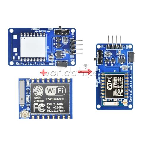 Émetteur RÉcepteur SÉrie Wifi Module Sans Fil Adapper Esp8266 V1 0 Esp 07 Ap Sta Eur 2 29