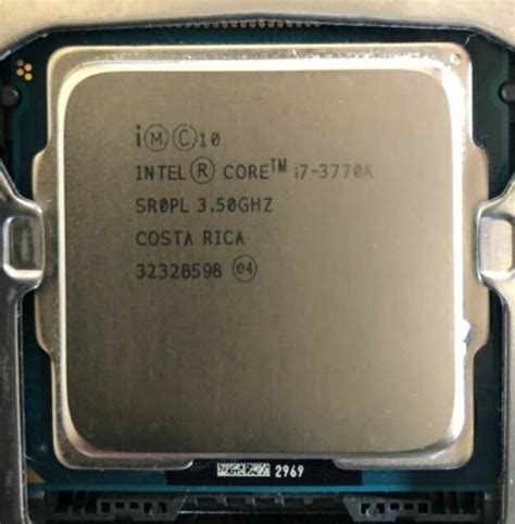 Intel Core I7 3770k Cpu Quad Core 3 5ghz 8m Sr0pl 5 Gt S Socket 1155 Processor Spw Industrial