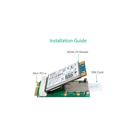 Mini PCI E Adapter With SIM Card Slot For G G WWAN LTE GPS Card GeeWiz