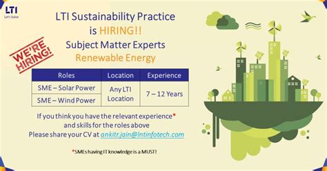 Ankit Jain On Linkedin Hiring Sme Sustainability
