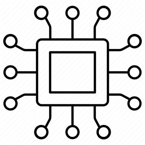 Chip Cpu Processor Electronic Technology Icon Download On Iconfinder