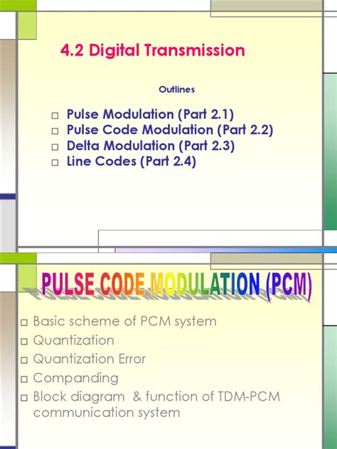 Chapter 4 Digital Mod Part 2 2 Pdf Multiplexing Modulation