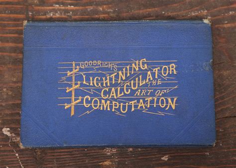 Lot 087 Goodrichs Lightening Calculatorthe Art Of Computation