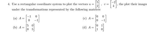 Use A Rectangular Coordinate System To Plot The Chegg