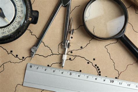 Old Map Measuring Tools Stock Photos Free Royalty Free Stock Photos From Dreamstime