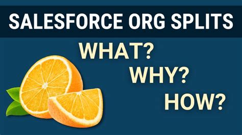 David Giller On Linkedin Salesforce Org Splits What Why And How