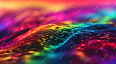 Digital Transformation Line Gradient Background Abstract Technology