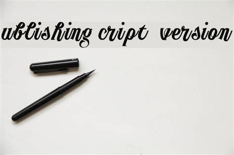 publishing script demo version font