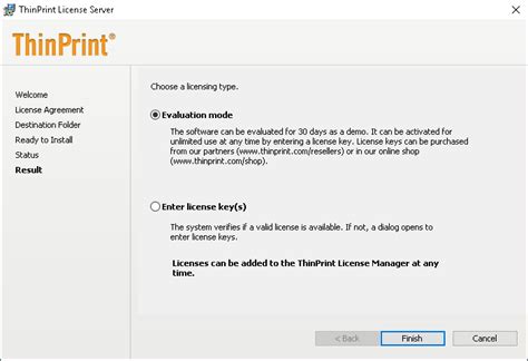 thinprint engine quick installation on print servers thinprint
