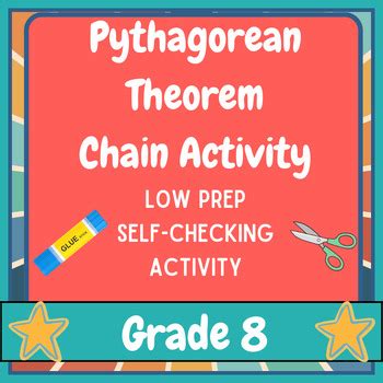 Th Grade Pythagorean Theorem A Low Prep Self Checking Chain Activity