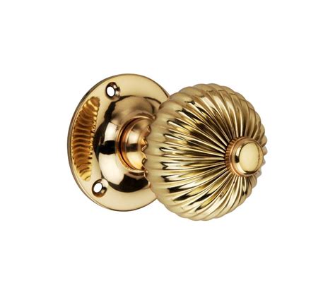 Spira Brass Sb2111pb Regency Mortice Door Knobs Polished Brass