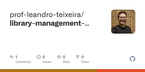 Github Prof Leandro Teixeiralibrary Management System Frontend