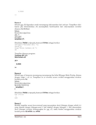 Matlab Tutor Sns77 Utama PDF