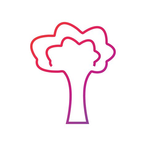 Tree Gradient Icon Vector Illustration 45584868 Vector Art At Vecteezy