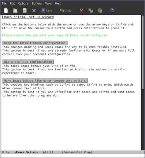 Could Emacs Have A Set Up Wizard Polaris64 S Blog