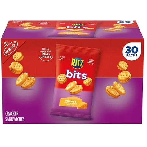 Ritz Bits Cheese Sandwich Crackers 1 5 Oz 30 Pk Savoury Cravings