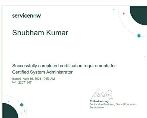 Shubham K On Linkedin Glad To Share That I Have Successfully Completed Csa Exam Thank You