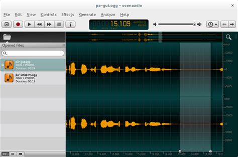 Ocenaudio Als Schlanke Alternative Zu Audioeditoren Wie Audacity Linux Und Ich