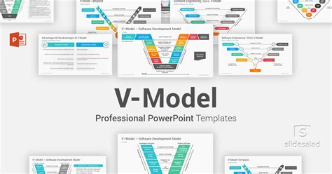 V Model Powerpoint Template Diagrams Slidesalad