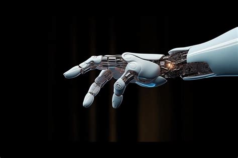 Premium Ai Image Artificial Unity Robotic Hands Embracing Ai Connections