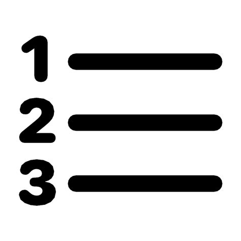 List Number Vector SVG Icon SVG Repo