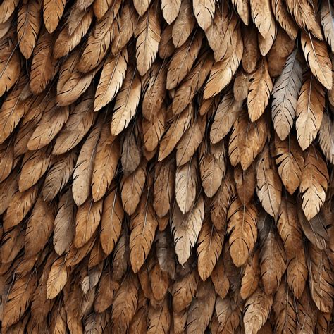 Premium Photo Texture Background A Brown Feather Wallpaper