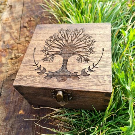Tree Of Life Wooden Box Etsy