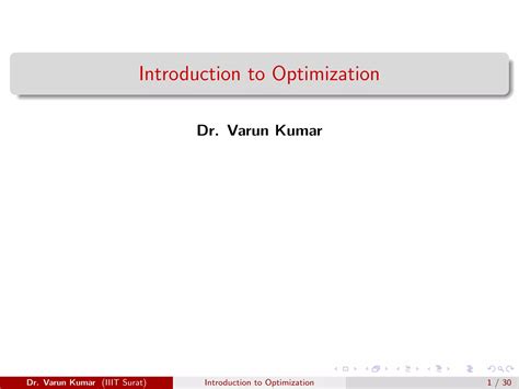 Introduction To Optimization Pdf