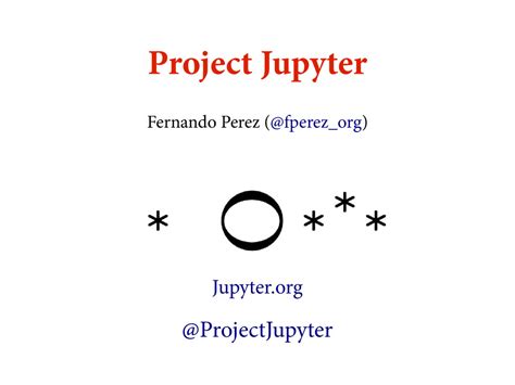 project jupyter speaker deck