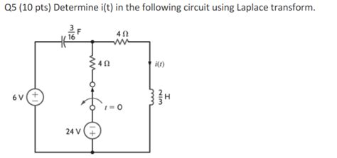 Solved Q5 10 ﻿pts ﻿determine It ﻿in The Following
