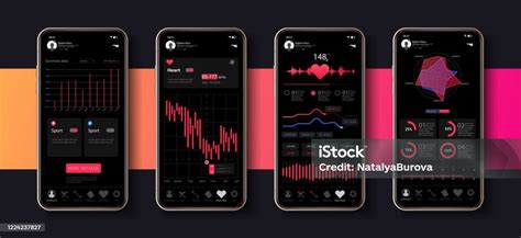 다른 Ui Ux Gui 는 건강을위한 피트니스 응용 프로그램을 화면 모바일 애플 리 케이 션에 대 한 평면 웹 아이콘 응답 웹사이트 포함 웹 디자인 및 모바일 템플릿
