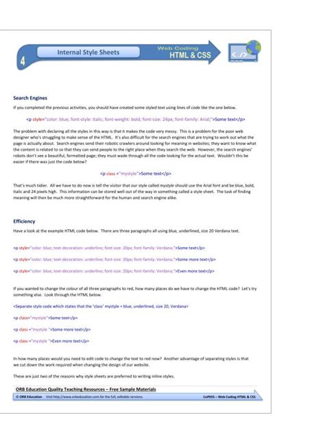 Web Coding Html And Css Orb Education Australia Web Coding Html And Css Orb Education Australia