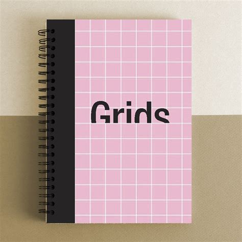 Grid Notebook A5 Size Wire Binding GRAPHBOOK PINK Design The Inkjection