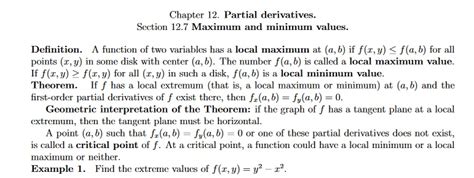 solved a function of two variables has a local maximum at