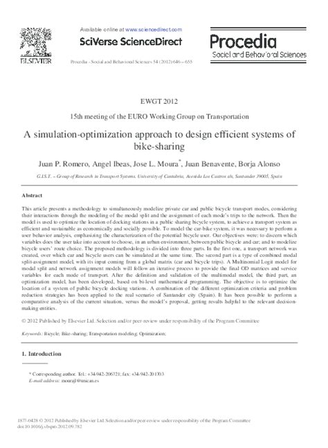 Pdf A Simulation Optimization Approach To Design Efficient Systems Of