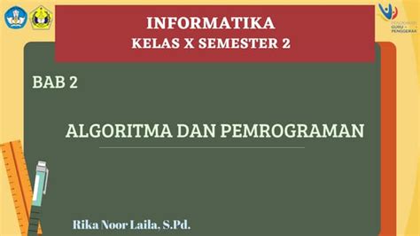 Materi Flowchart Dan Algoritma Informatika X Pdf