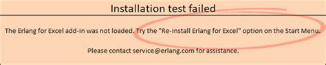 Installing Erlang For Excel Manually