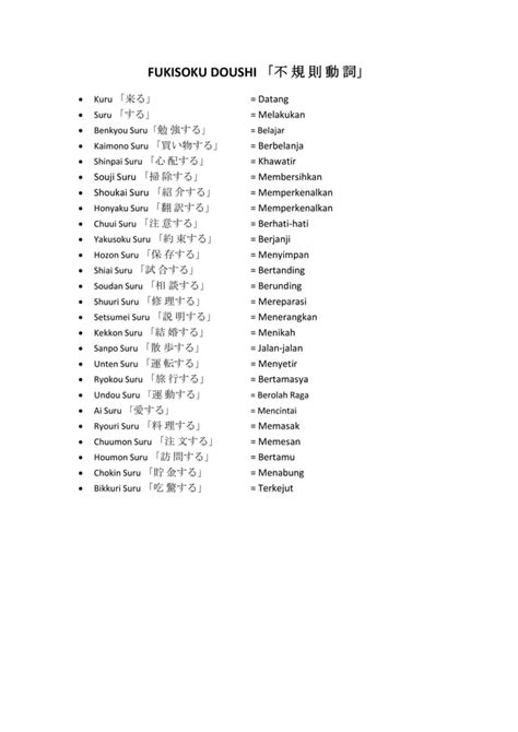 Kata Kerja Kotoba Pdf