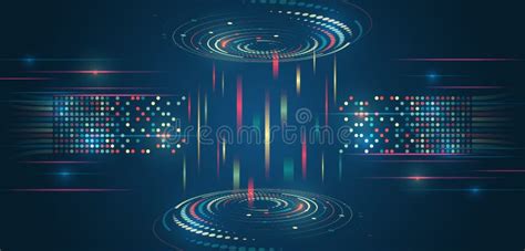 Data Analytics Concept Sorting A Large Amount Of Data On A Dark Background Big Data