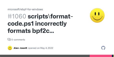 Scriptsformat Codeps1 Incorrectly Formats Bpf2c Generated Code