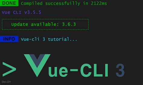 Vue JS Vue CLI 3 시작하기 Dev DY