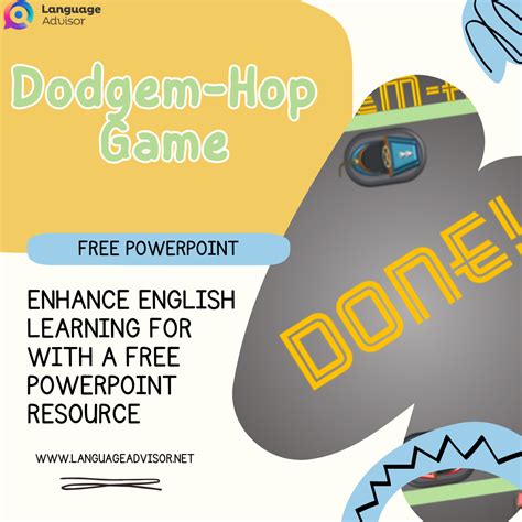 Dodgem Hop Game Language Advisor