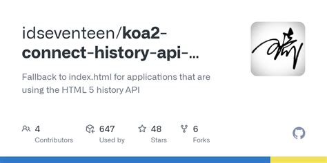 Github Idseventeenkoa2 Connect History Api Fallback Fallback To