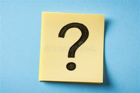 A Simple Adhesive Note With A Question Mark Is Frequently Employed To