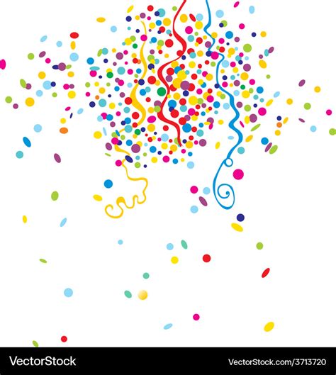 Confetti Royalty Free Vector Image Vectorstock